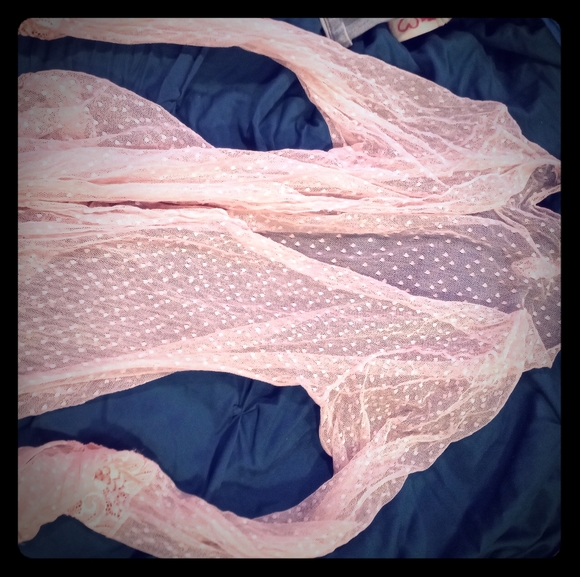 Intimates & Sleepwear | Pink See Thru Lingerie Robe | Poshmark